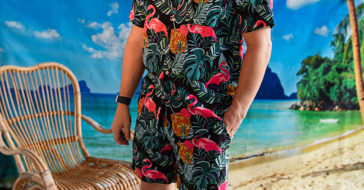 Men's Matching Sets - Polos & Shorts in Tropical Patterns – Palmr Style