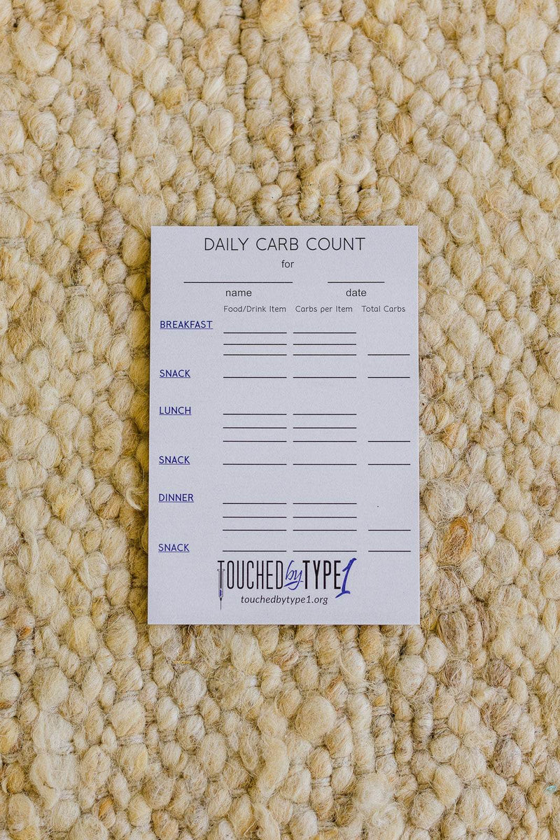 Carb Count Notepad – Daily Carb Tracker (5 Pack) | Palmr – Palmr Style
